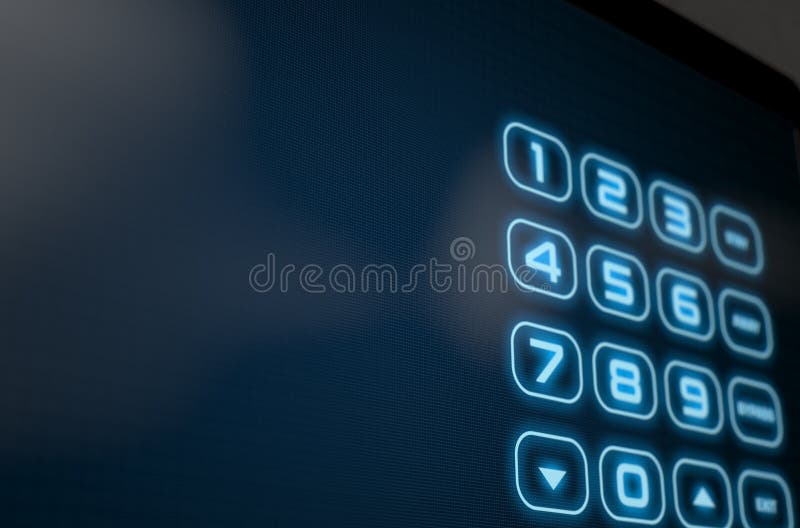 Modern Interactive Home Security Stock Illustration - Illustration of ...