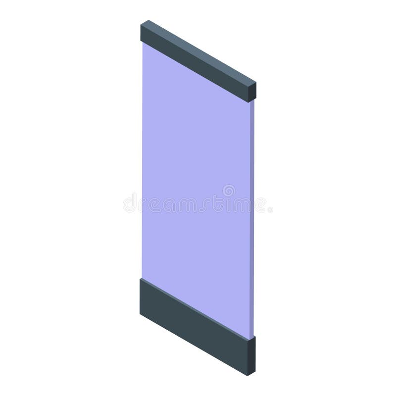 Modern Interactive Kiosk Showing a Purple Screen in Isometric View ... Modern Interactive Kiosk Showing a Purple Screen in Isometric View ...