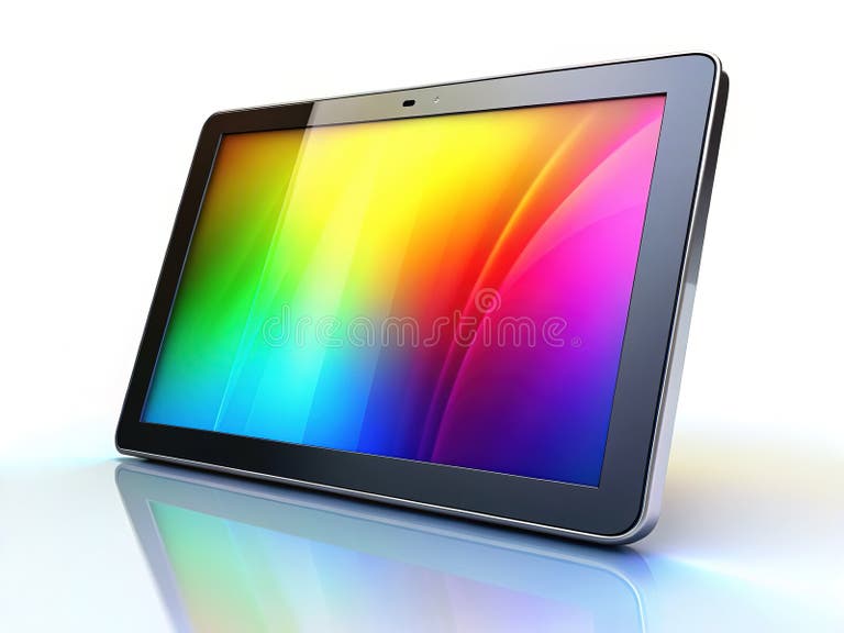 Modern Interactive Tablet Touchscreen Mockup Blank Space Ready for Your ...