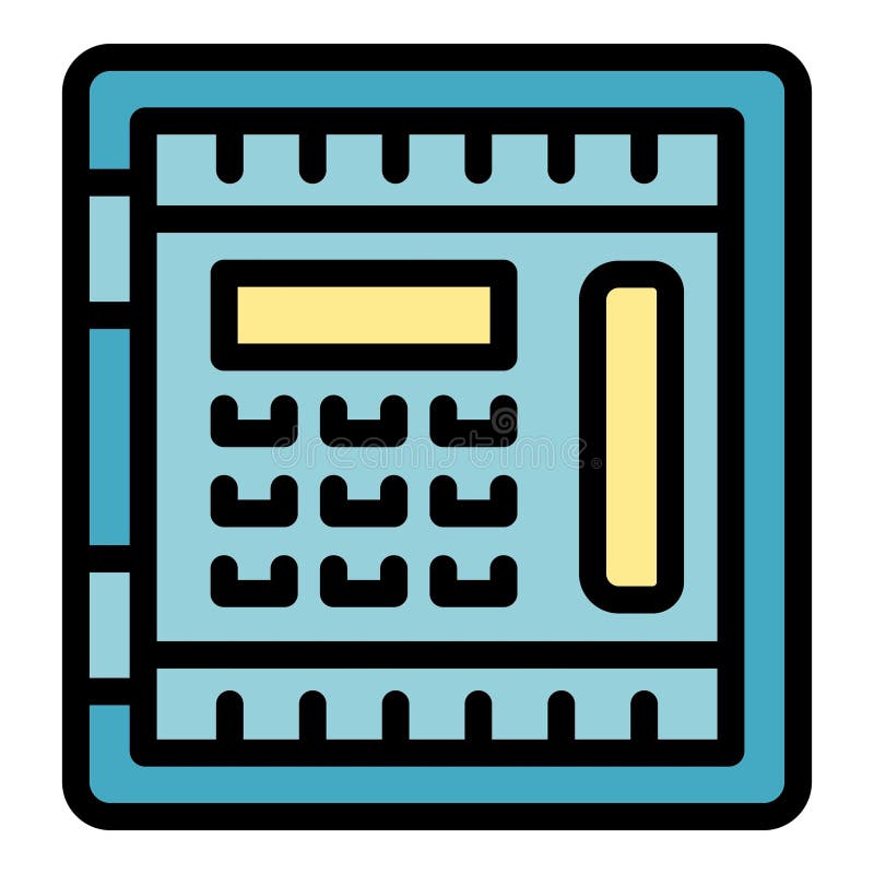 Blue Intercom System with Buttons for Communication Stock Illustration ...