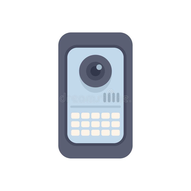 Modern Intercom System Providing Security And Communication Stock Illustration Illustration Of