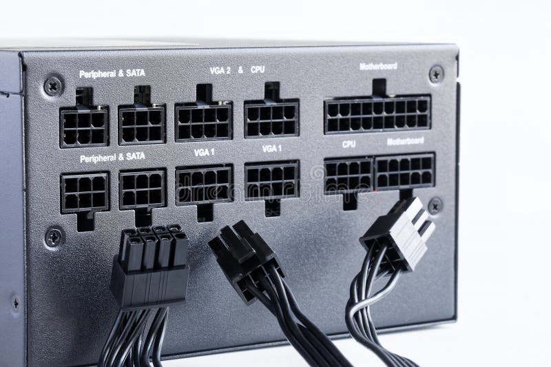 Modern Interfaces of Connectors on Power Electrical Cables Next To a ...