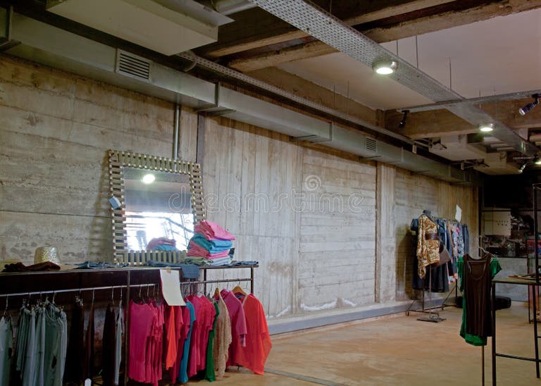 Modern interior stock photo. Image of cement, rack, office - 14440834