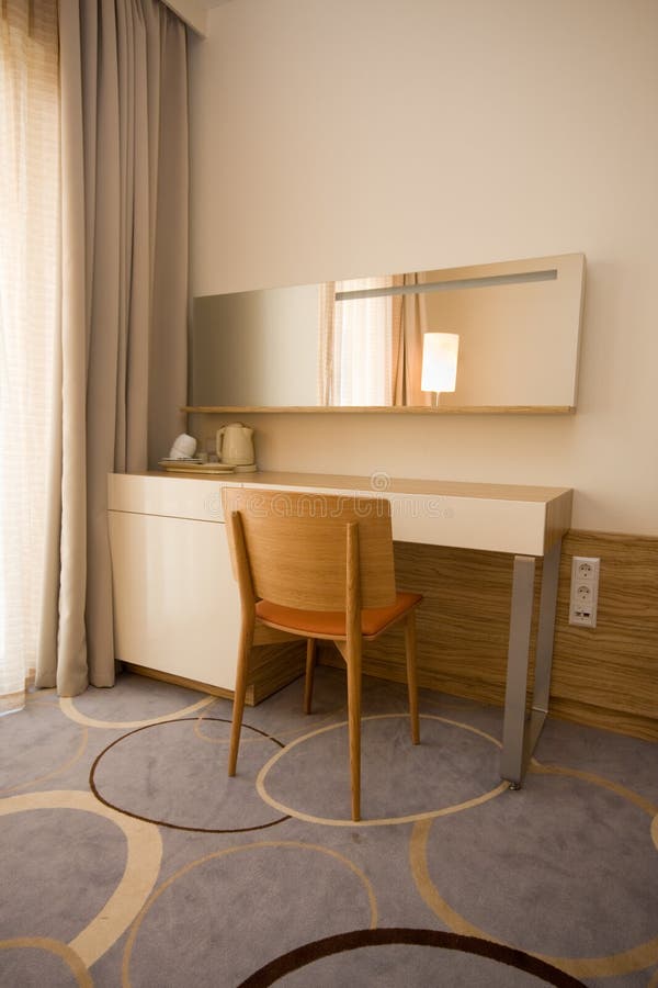 Modern African Interior Bedroom Dressing Table Stock Photo - Image of ...