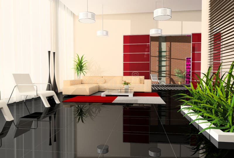 Fancy waiting room stock illustration. Illustration of elegance - 3700290