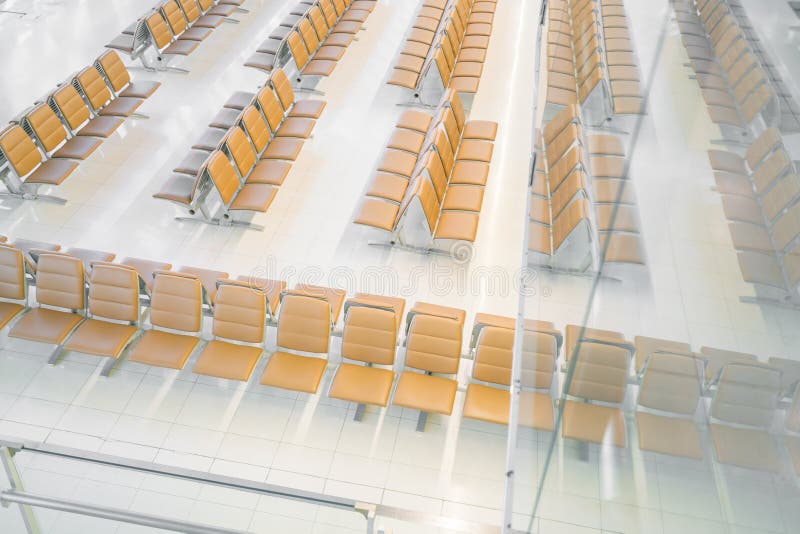 Modern Interior of Airport Waiting Hall . Stock Photo - Image of ...