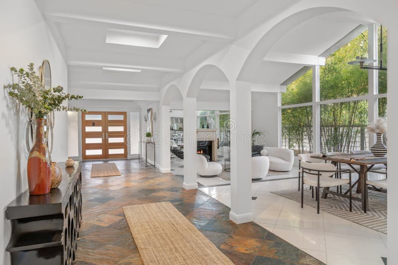 Luxury Home Interior Modern Arches Natural Light Minimalist Design ...