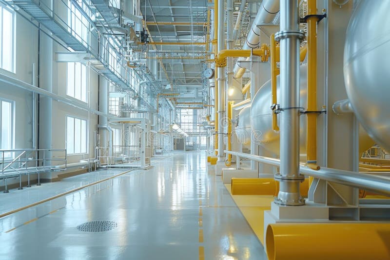 Modern Chemical Processing Facility Interior - Industrial Design for ...