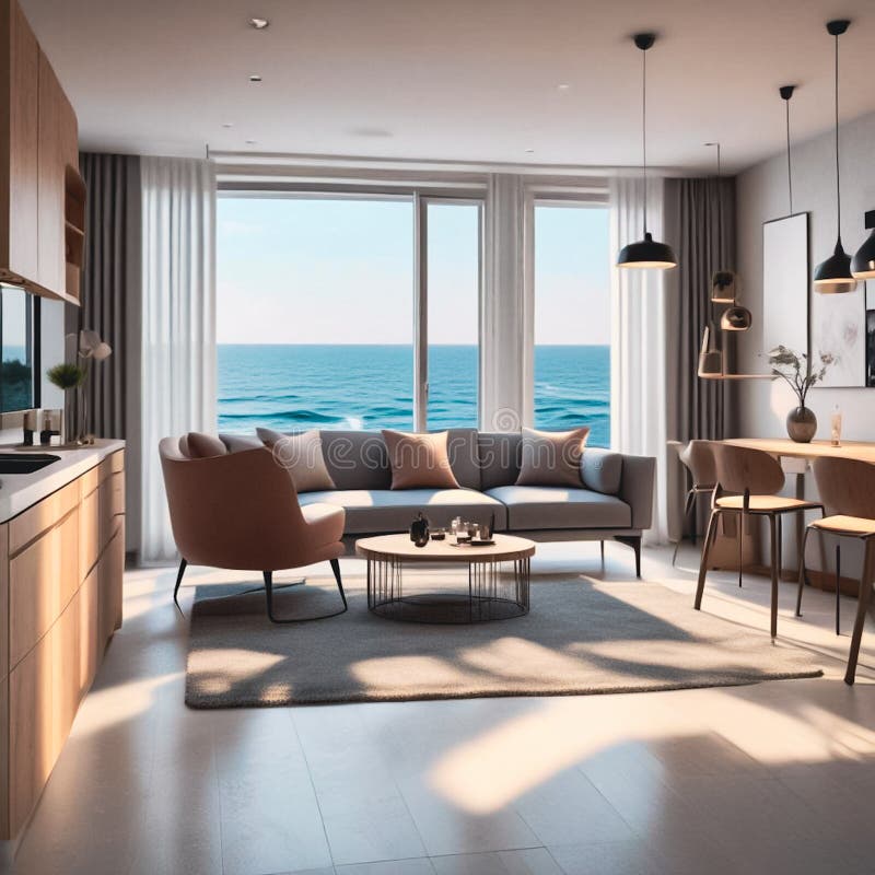 Modern Interior in a Chic House. Virtual Reality Has Completely ...