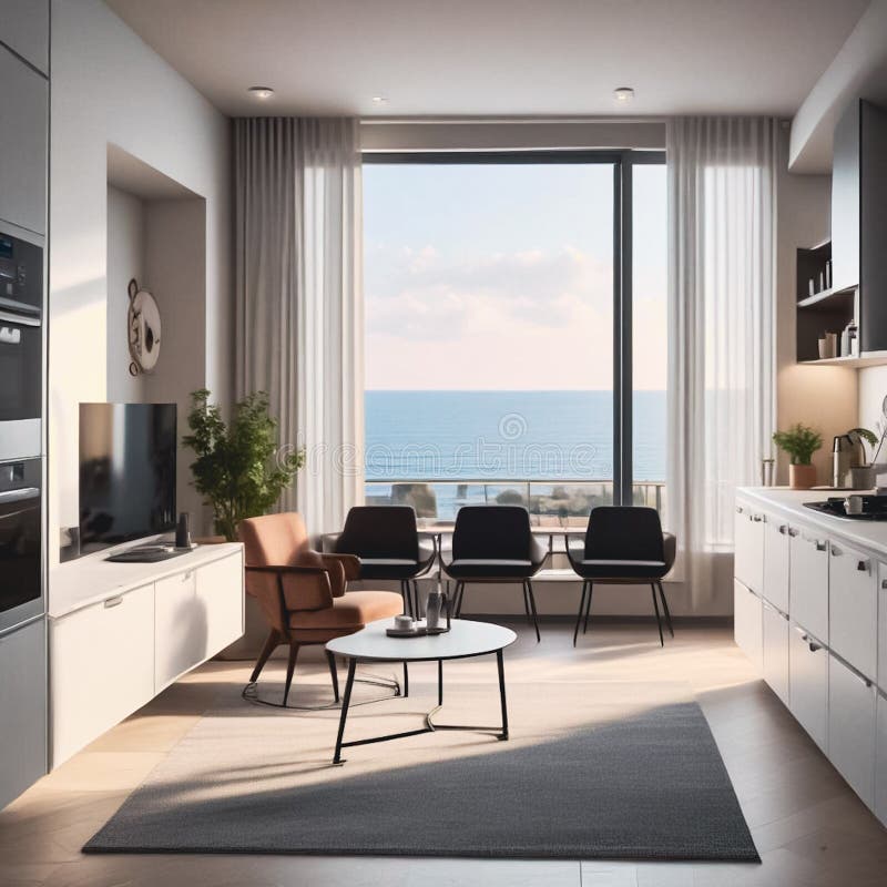 Modern Interior in a Chic House. Virtual Reality Has Completely ...