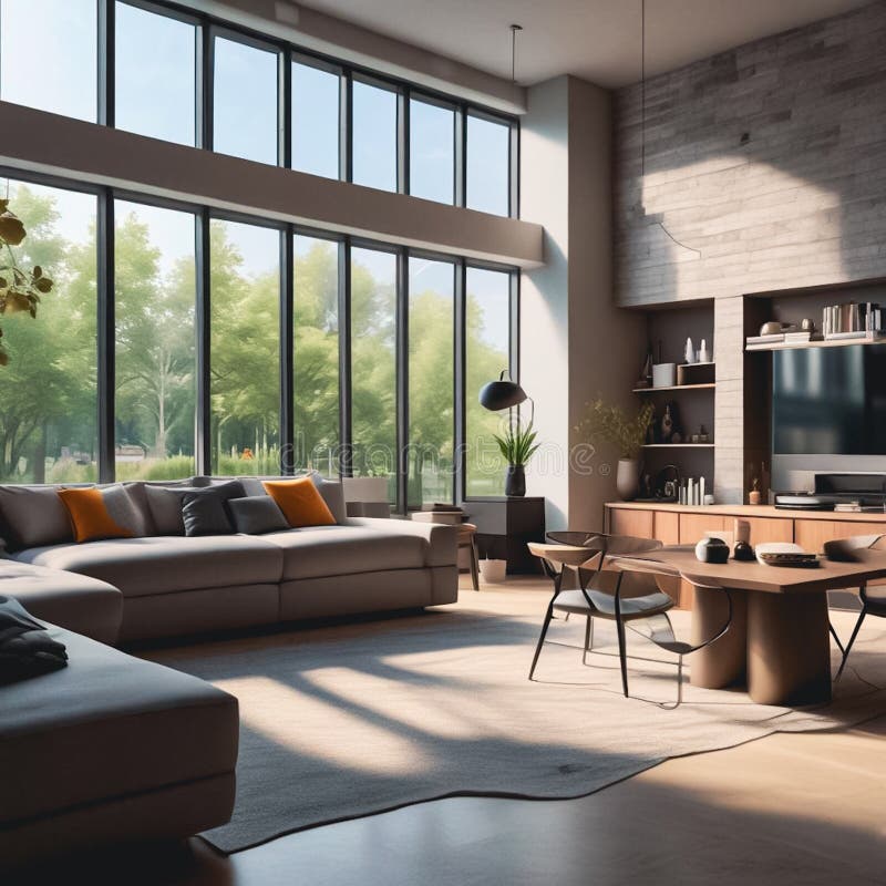 Modern Interior in a Chic House. Virtual Reality Has Completely ...