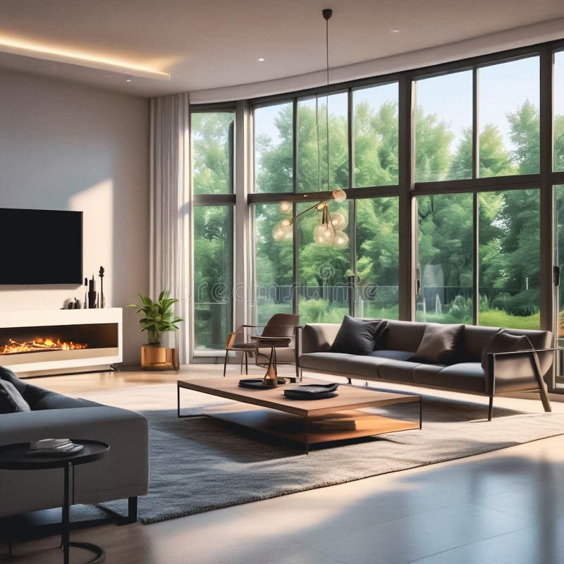 Modern Interior in a Chic House. Virtual Reality Has Completely ...