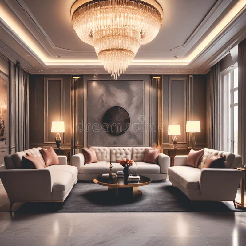 Modern Interior in a Chic House. Virtual Reality Has Completely ...