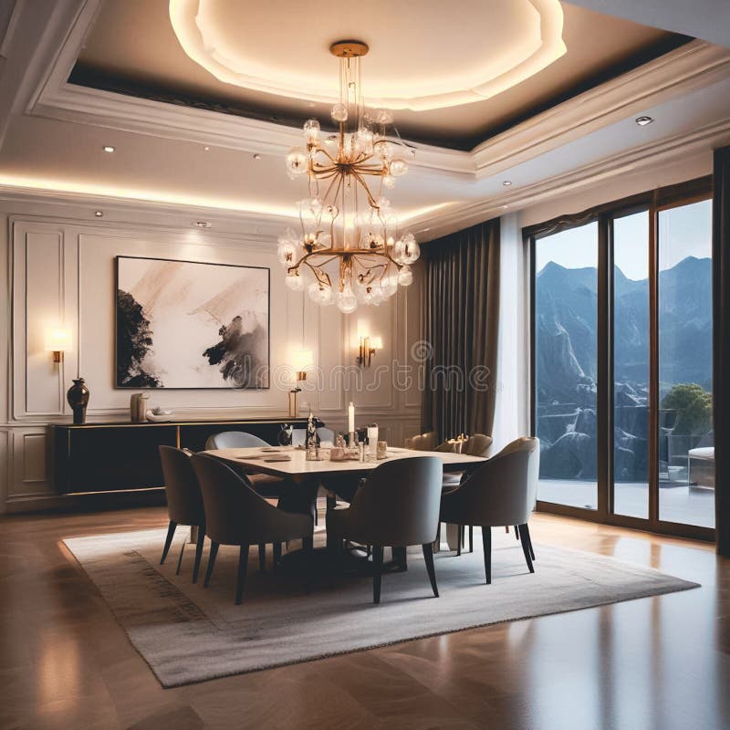 Modern Interior in a Chic House. Virtual Reality Has Completely ...