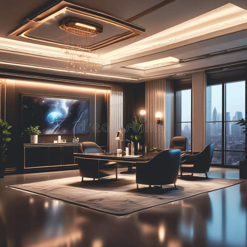 Modern Interior in a Chic House. Virtual Reality Has Completely ...