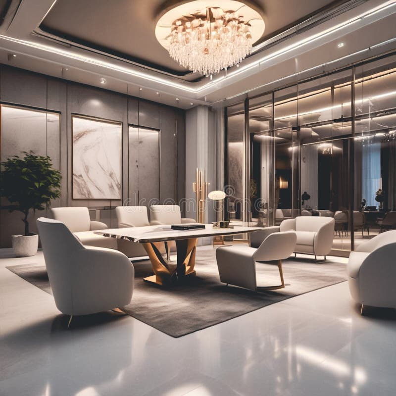 Modern Interior in a Chic House. Virtual Reality Has Completely ...