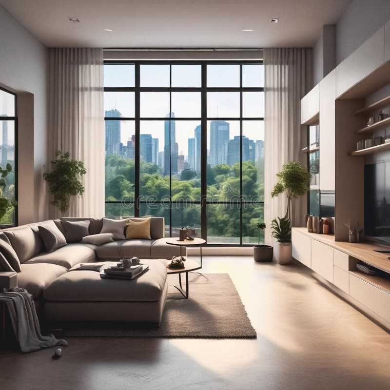 Modern Interior in a Chic House. Virtual Reality Has Completely ...