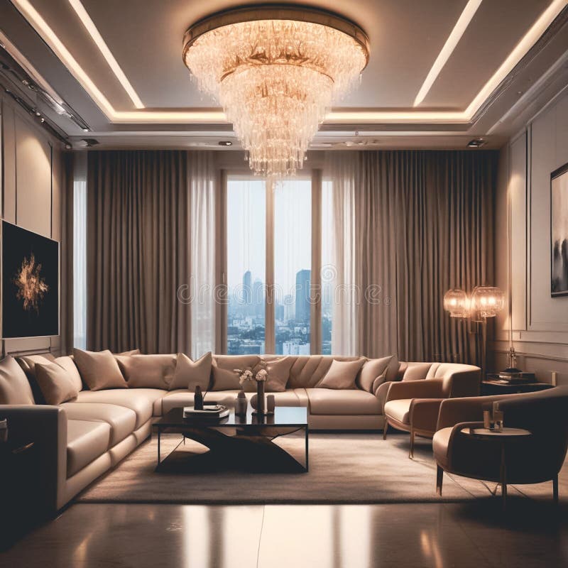 Modern Interior in a Chic House. Virtual Reality Has Completely ...