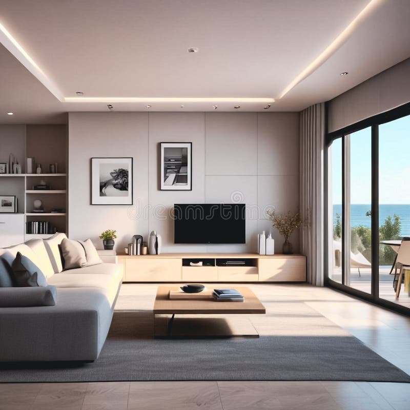 Modern Interior in a Chic House. Virtual Reality Has Completely ...