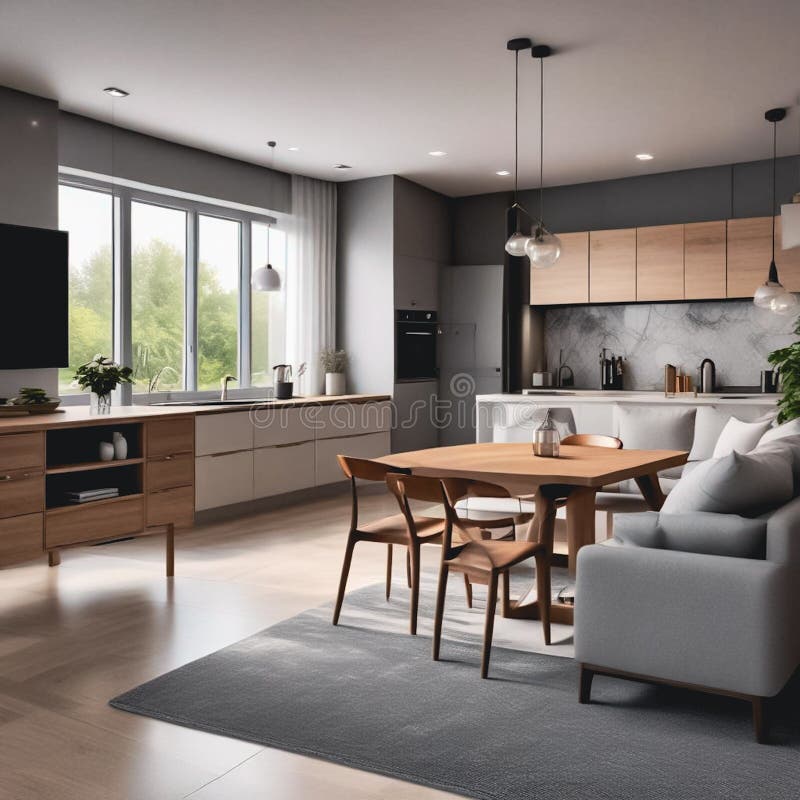 Modern Interior in a Chic House. Virtual Reality Has Completely ...