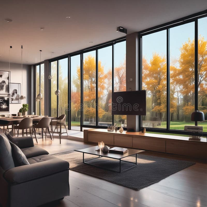 Modern Interior in a Chic House. Virtual Reality Has Completely ...