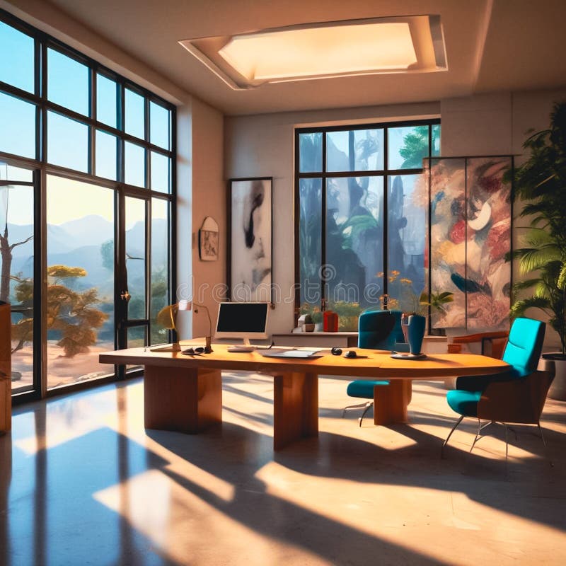 Modern Interior in a Chic House. Virtual Reality Has Completely ...