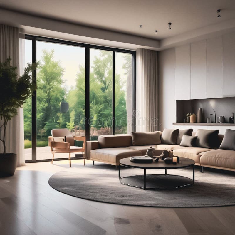 Modern Interior in a Chic House. Virtual Reality Has Completely ...