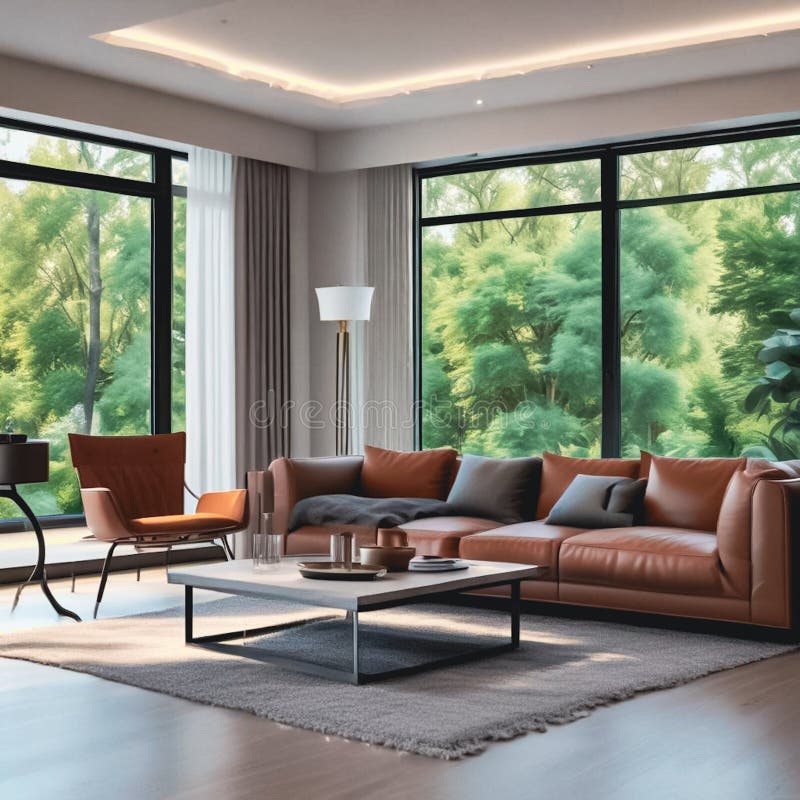 Modern Interior in a Chic House. Virtual Reality Has Completely ...