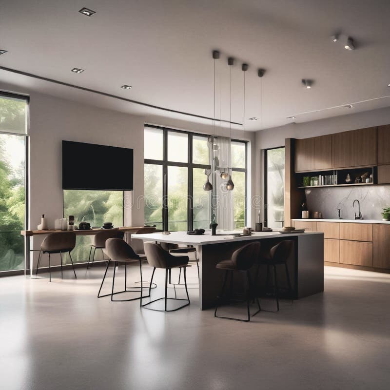 Modern Interior in a Chic House. Virtual Reality Has Completely ...