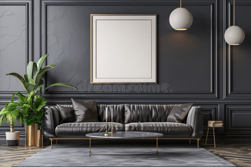 Modern Interior. 3D Render. Living-room. Exclusive Design. with ...