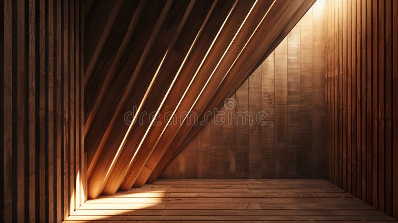 Modern Interior Design Concept Featuring a Three-Dimensional Brown ...