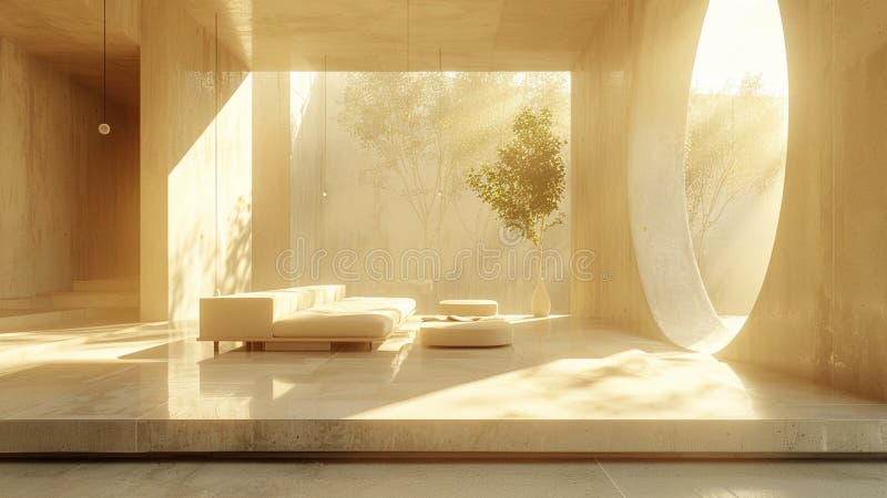 Modern Interior Design with a Focus on Simplicity and Tranquility ...