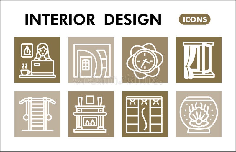 Modern Interior Design Infographic Design Template. Home Deco ...