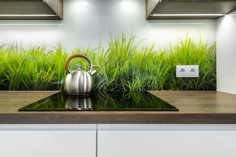 Modern Interior Design - Kitchen Stock Image - Image of indoors ...