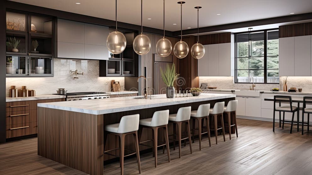 Modern Interior Design Projects Stock Illustration - Illustration of stainless, contemporary ...