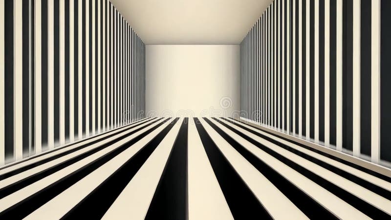 Modern Interior Design Striking Black and White Stripes Create Bold ...