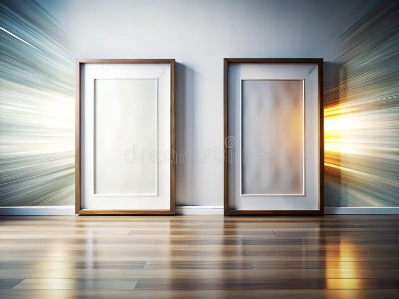 A Modern Interior Design Studio Empty Frames and Long Exposure ...