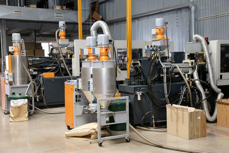 Modern Interior Electronics Components Production, Parts Warehouses and ...