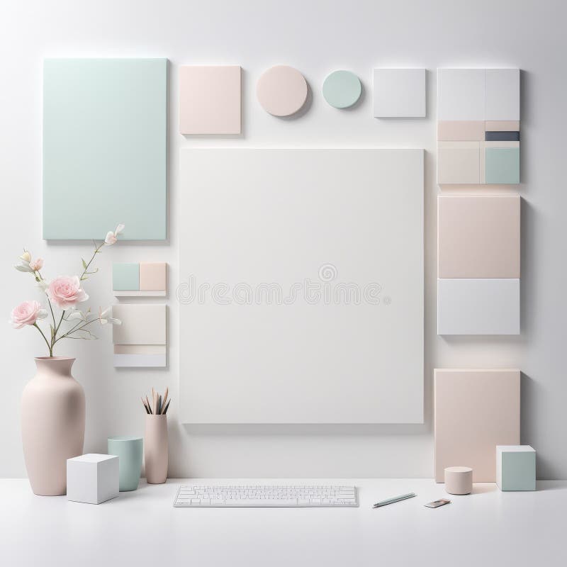 Modern Interior with Empty Frame. Design for Advertising, Promotion and ...