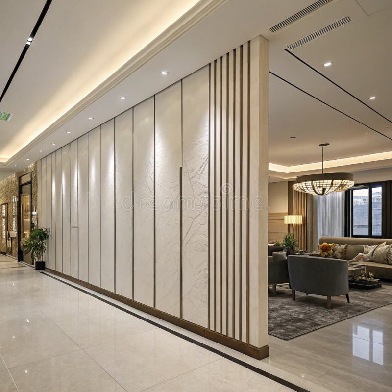 Contemporary Linear Wall Decoration Style Stock Image - Image of ...