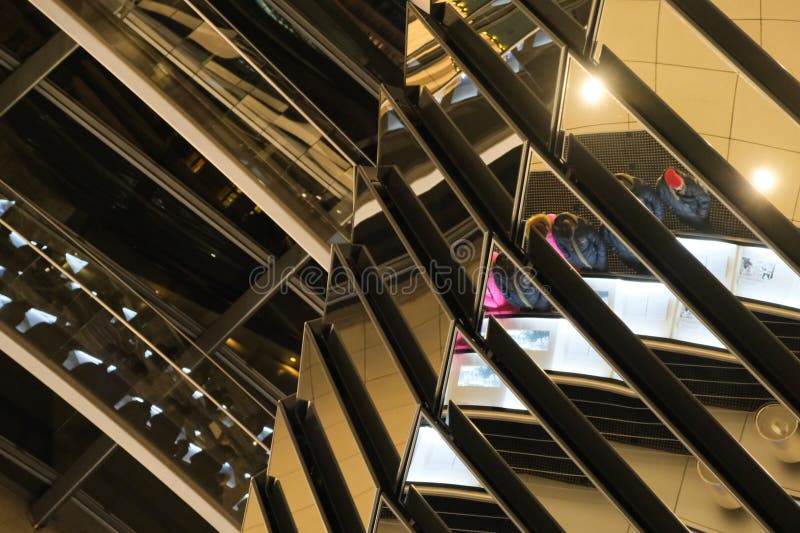 Modern Interior of Glass Dome of Reichstag Building in Berlin, Germany ...