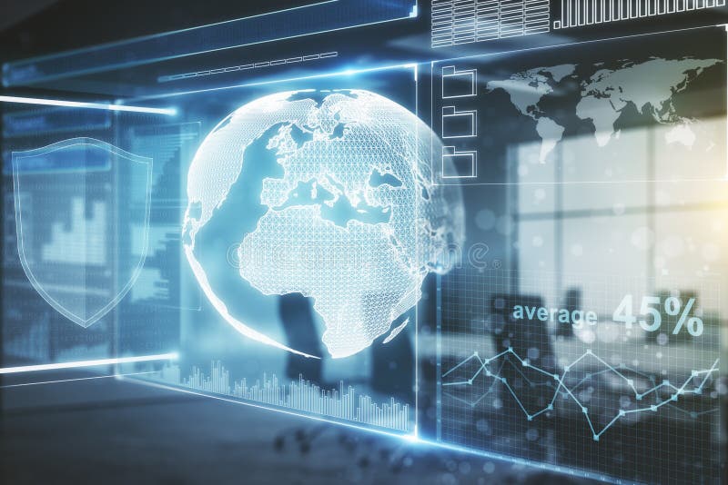 Future and Analytics Concept Stock Photo - Image of broadcast, inside ...