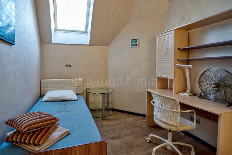 Modern Interior of a Home Office for Remote Work Stock Image - Image of ...