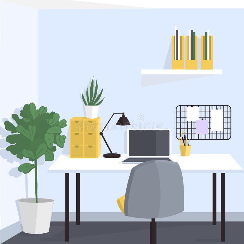 Office Modern Home Desk Stock Illustrations – 188,042 Office Modern Home Desk Stock ...