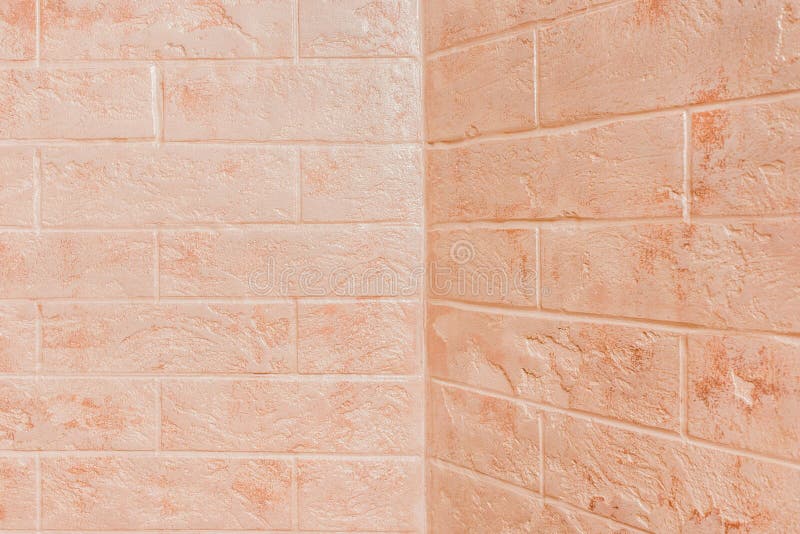 Modern Interior with Light Beige Brick Wall Texture Background Stock ...