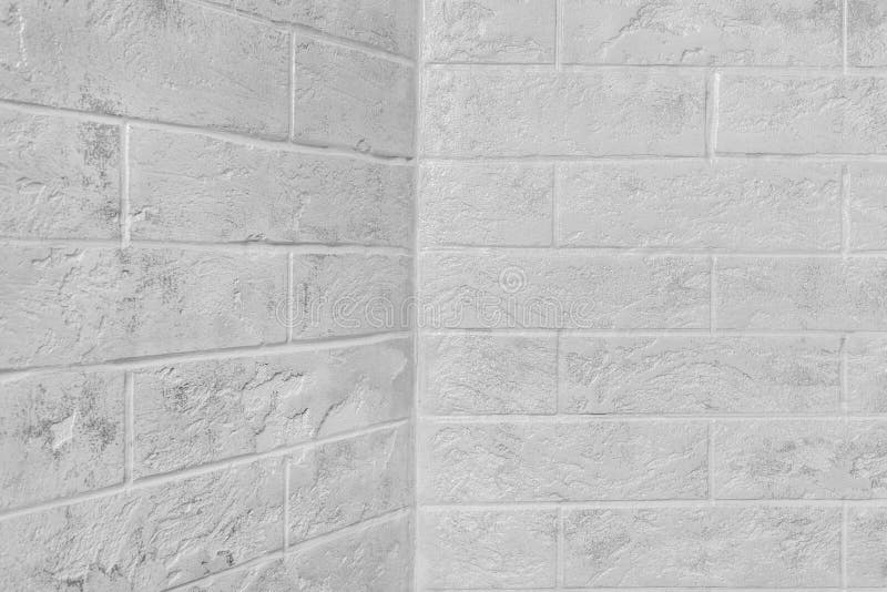 Modern Interior with Light Corner Joint White Brick Wall Texture ...
