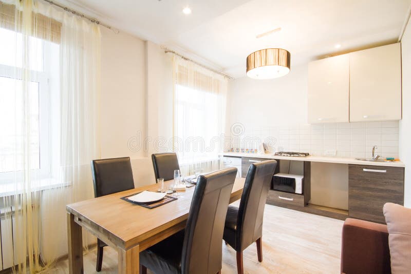 Moderate Kitchen stock image. Image of kitchen, ceiling - 7410925