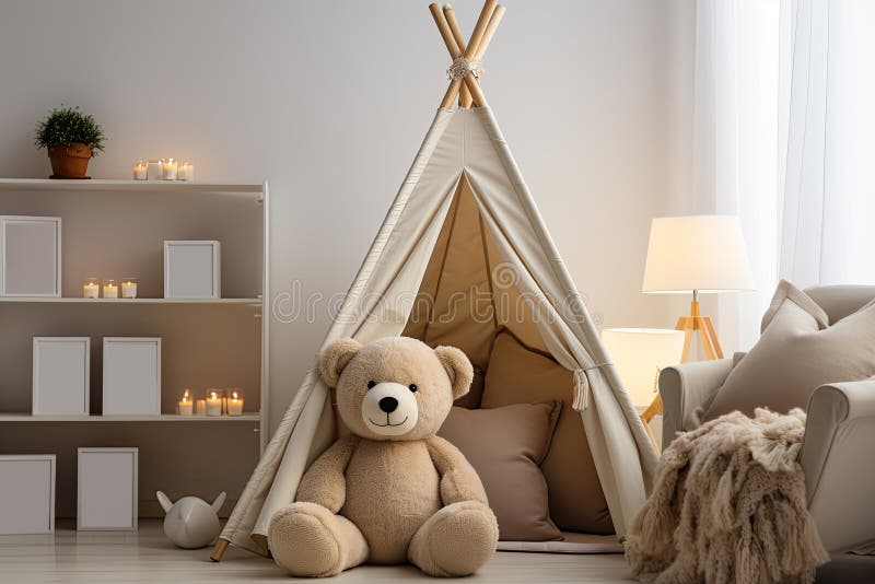 Interior of Wigwam, an Old Retro North Indian Dwelling Built from Twigs ...