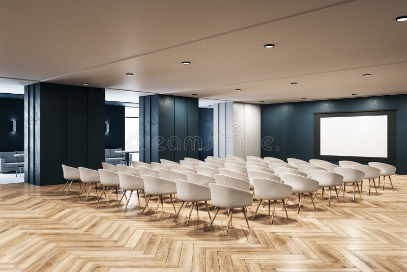 Modern Interior of a Presentation Room Stock Illustration ...