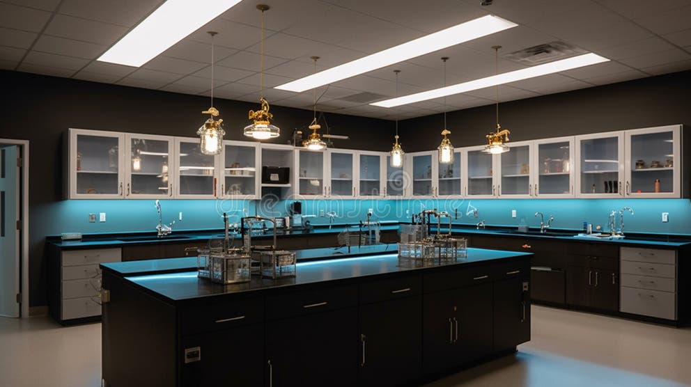 Modern Interior Science Lab with Lighting from Gateway Stock ...